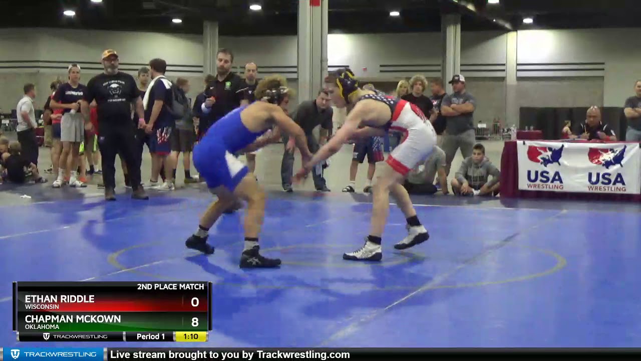 Schoolboy 119 Ethan Riddle Wisconsin Vs Chapman McKown Oklahoma - YouTube