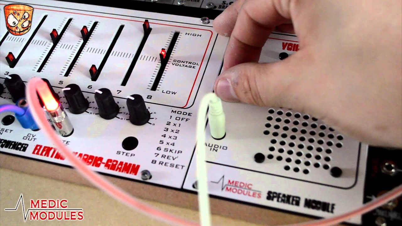 Medic Modules Voice Box loud speaker eurorack module overview - YouTube