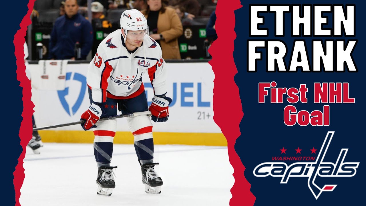 Ethen Frank #53 (Washington Capitals) first NHL goal Jan 11, 2025 - YouTube