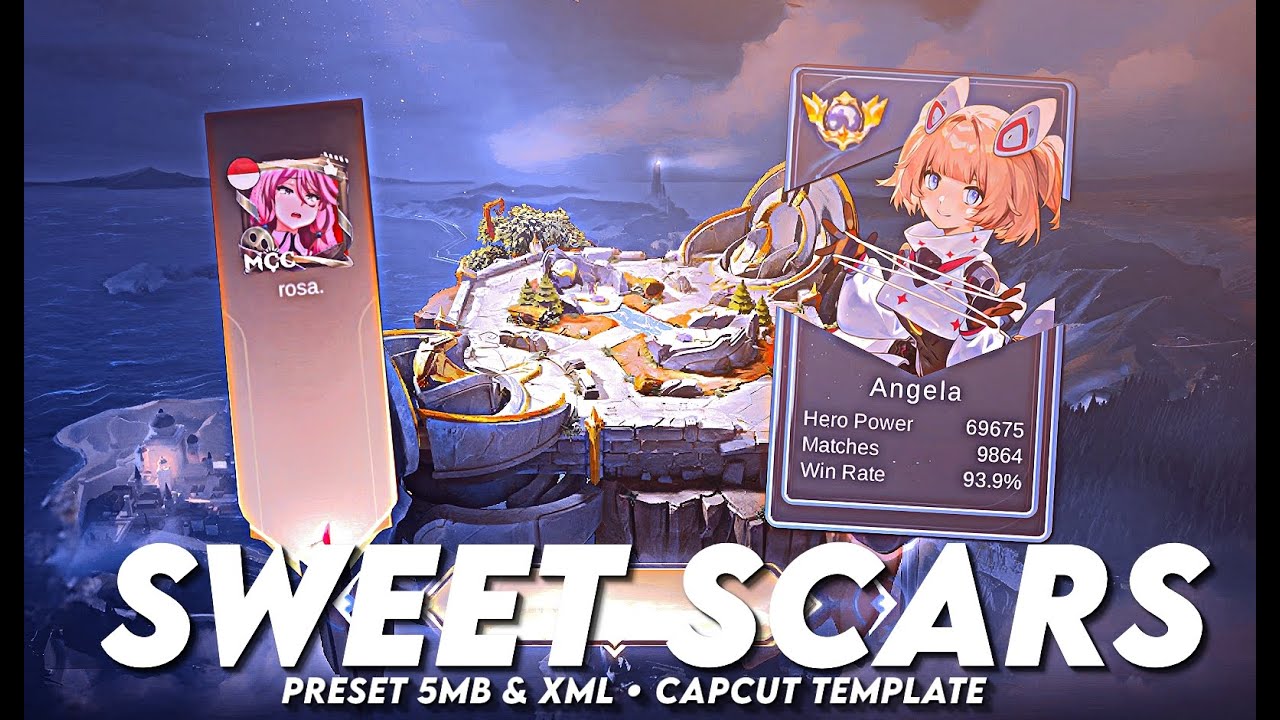 Sweet Scars🥀 ML Preset Typography Alight Motion And Capcut Template ...