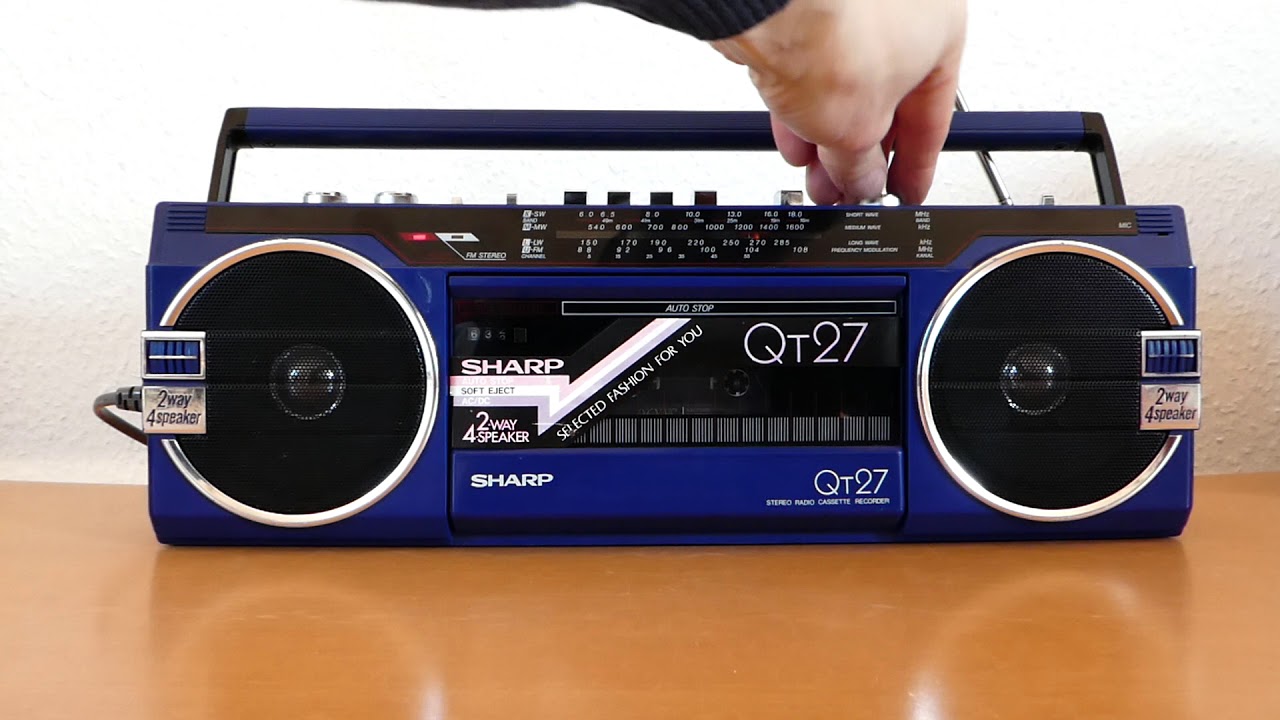 Sharp QT 27 Stereo Boombox Ghettoblaster by ILJA - YouTube