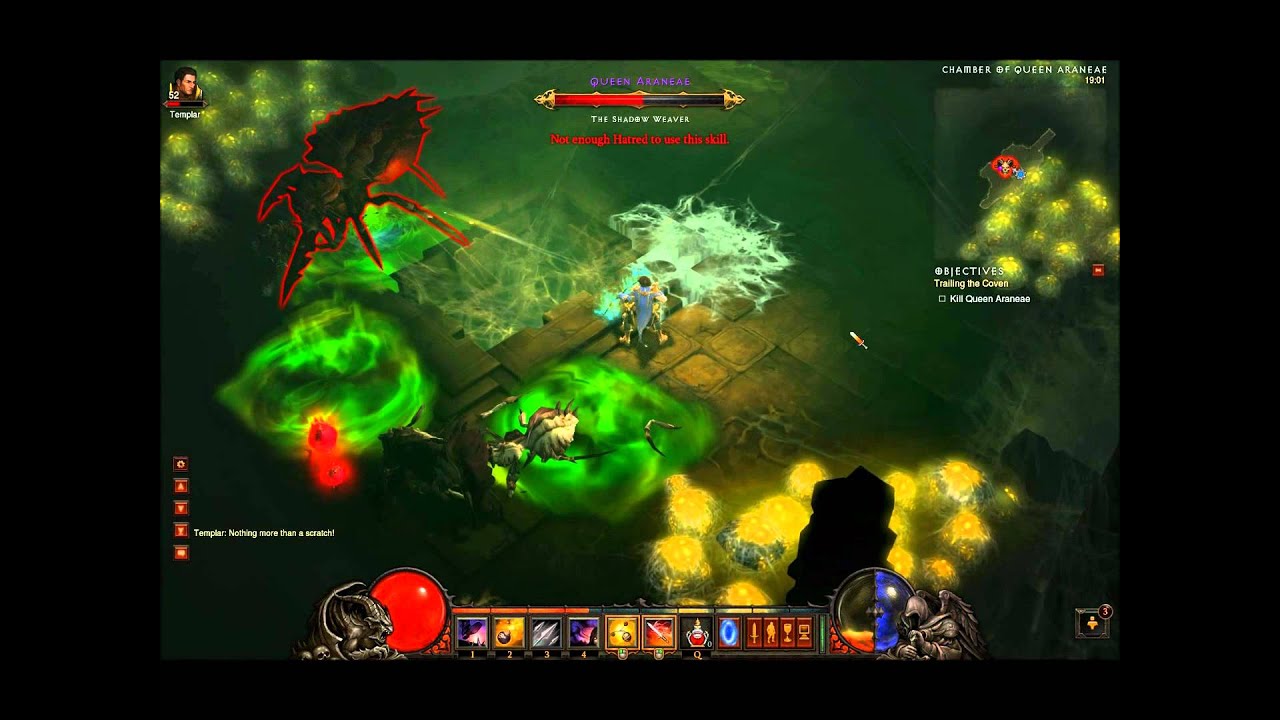 Diablo III - Hell - Act 1: How to kill Queen Araneae (with a Demon ...
