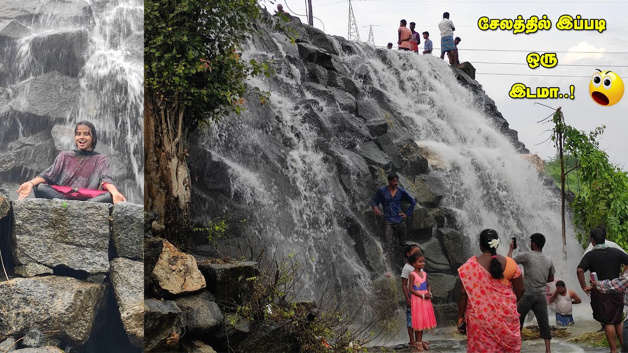 Our Village Waterfalls Vlog | Anaimedu Waterfalls Salem | Hidden Place ...