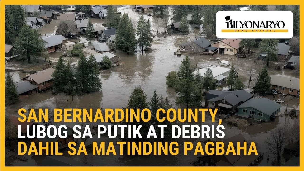 San Bernardino County, lubog sa putik at debris dahil sa matinding ...