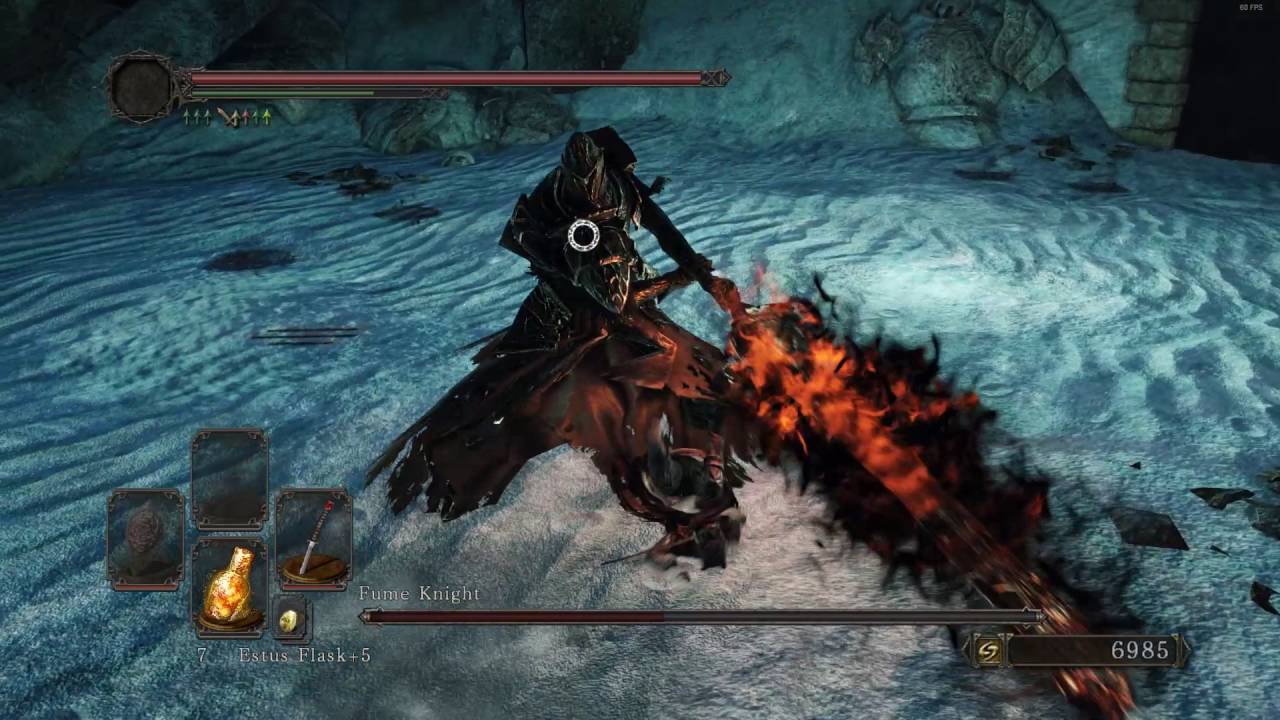 Dark Souls II Fume Knights ascetic 2 Bonfire - YouTube