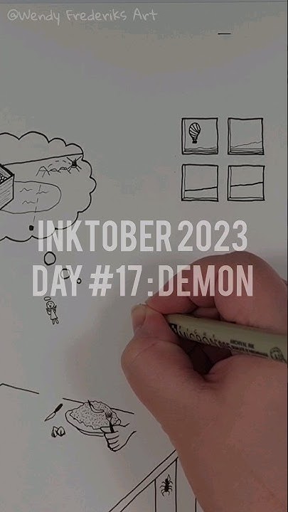 Inktober 2023 - Day 17 : Demon. (by: Wendy Frederiks Art) #inktober #inktober2023 #short #shorts ...