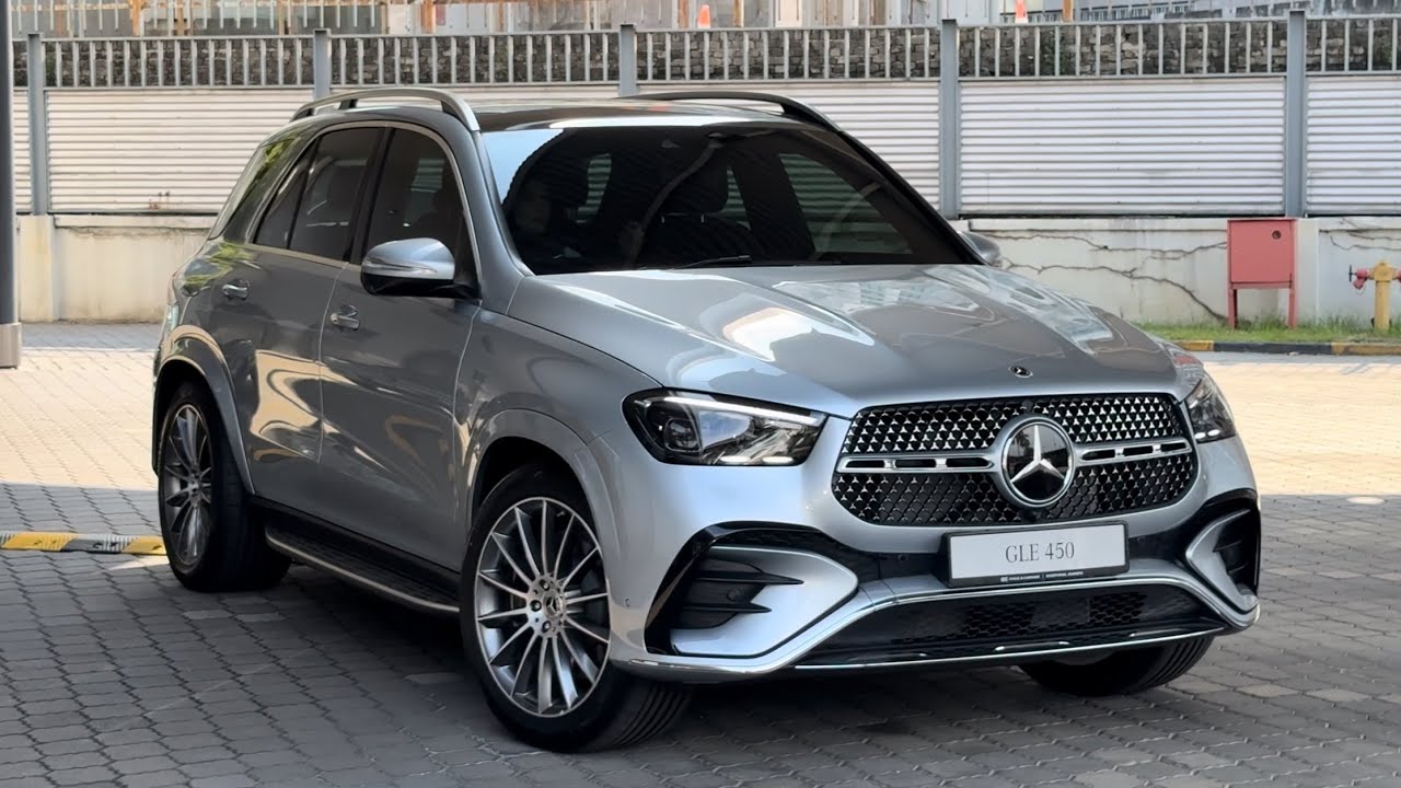 New 2025! Mercedes-Benz GLE450 | High-Tech Silver Exterior & Leather ...