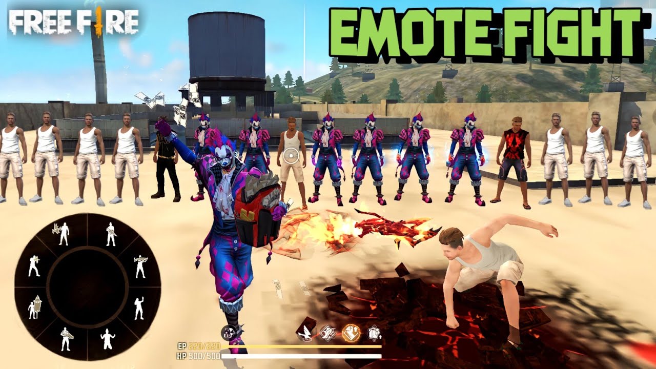 Free Fire Emote Fight On Factory Roof - 1 vs 1 Emote in Free Fire ...
