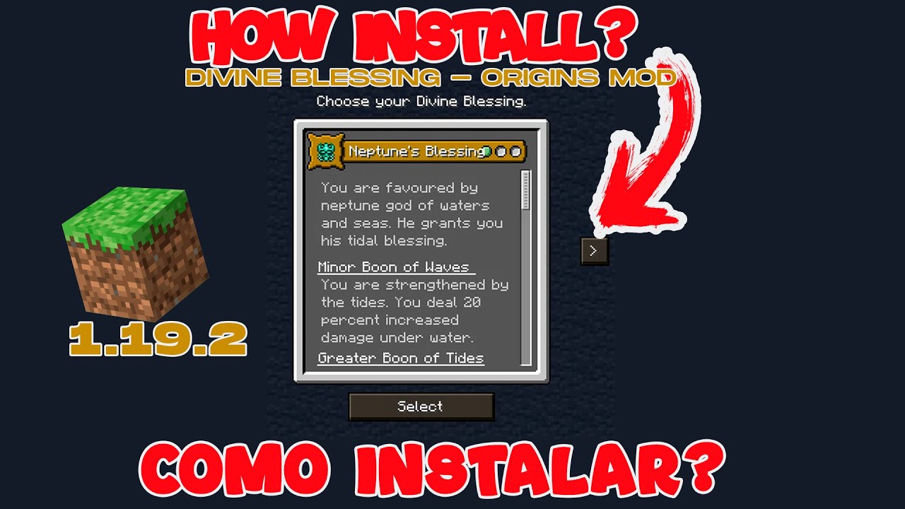 Como Instalar MOD DIVINE BLESSING - MINECRAFT 1.19.2 - YouTube