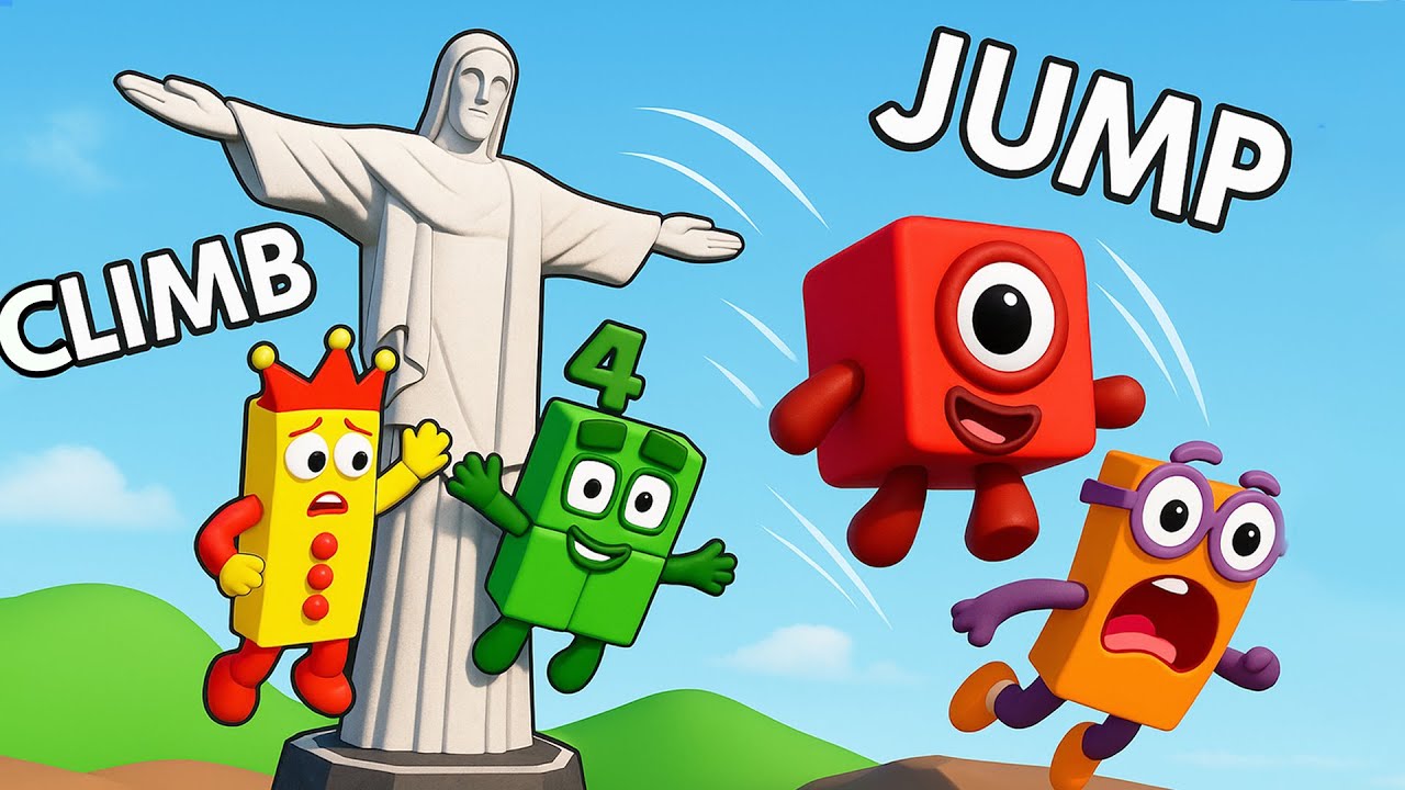 Numberblocks Play Climb and Jump Tower in Roblox! - YouTube