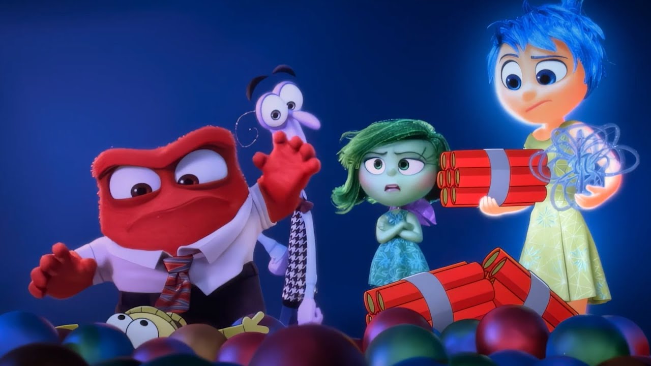 Inside Out 2 Joy Anger Disgust & Blow Up The Memory Vault Ride The ...