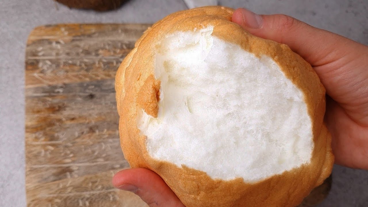 Magic cloud bread, homemade marshmallow - YouTube