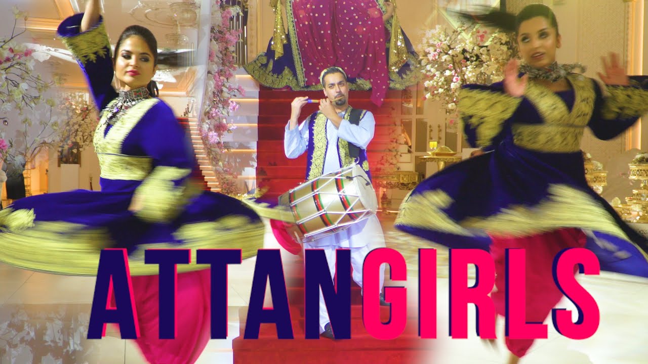 Beautiful attan performance by Attan Girls at a luxury Afghan/Persian ...