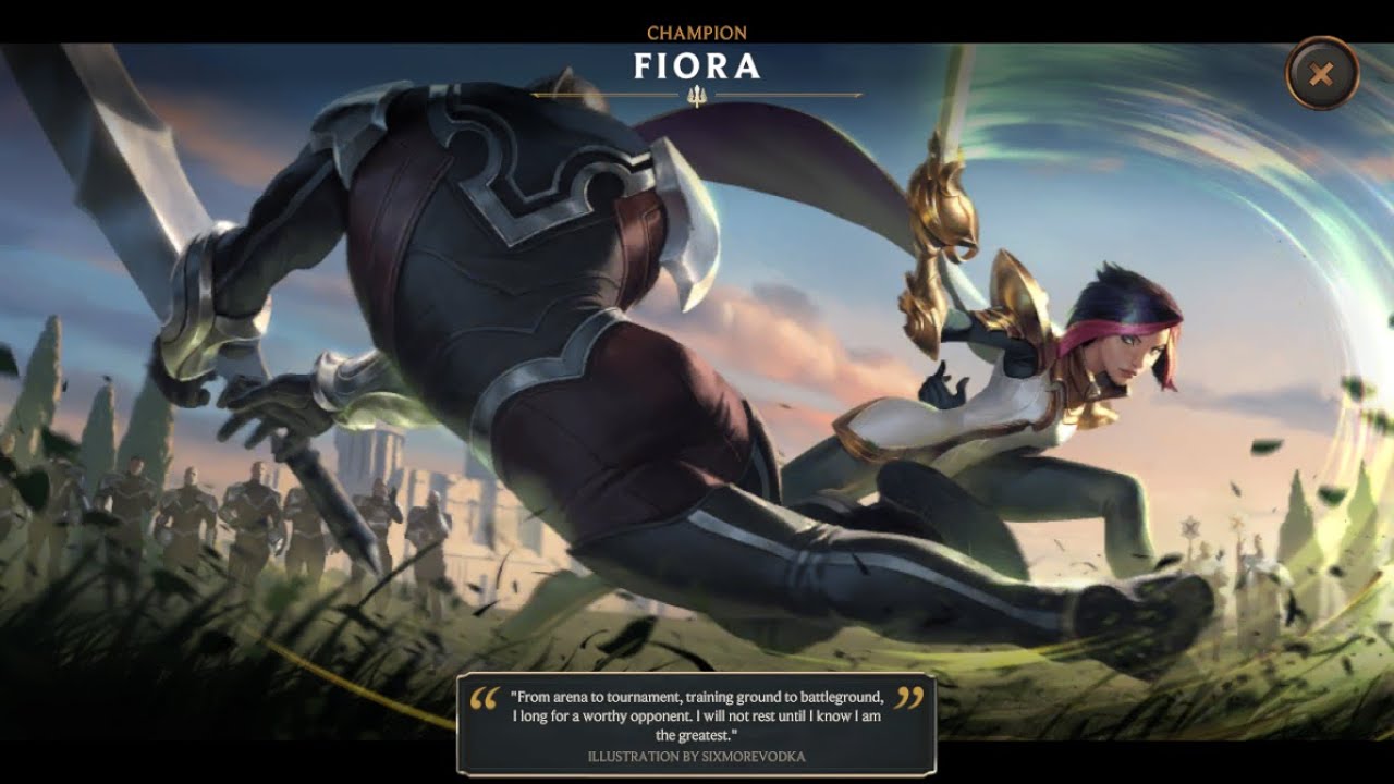 Sat Night with my Dearest Fiora | Legend of Runeterra - YouTube