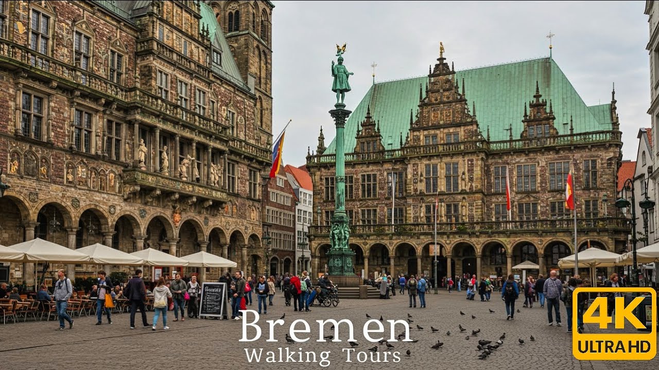 Experience Bremen Germany in Stunning 4K Ultra HD Walking Tour - YouTube