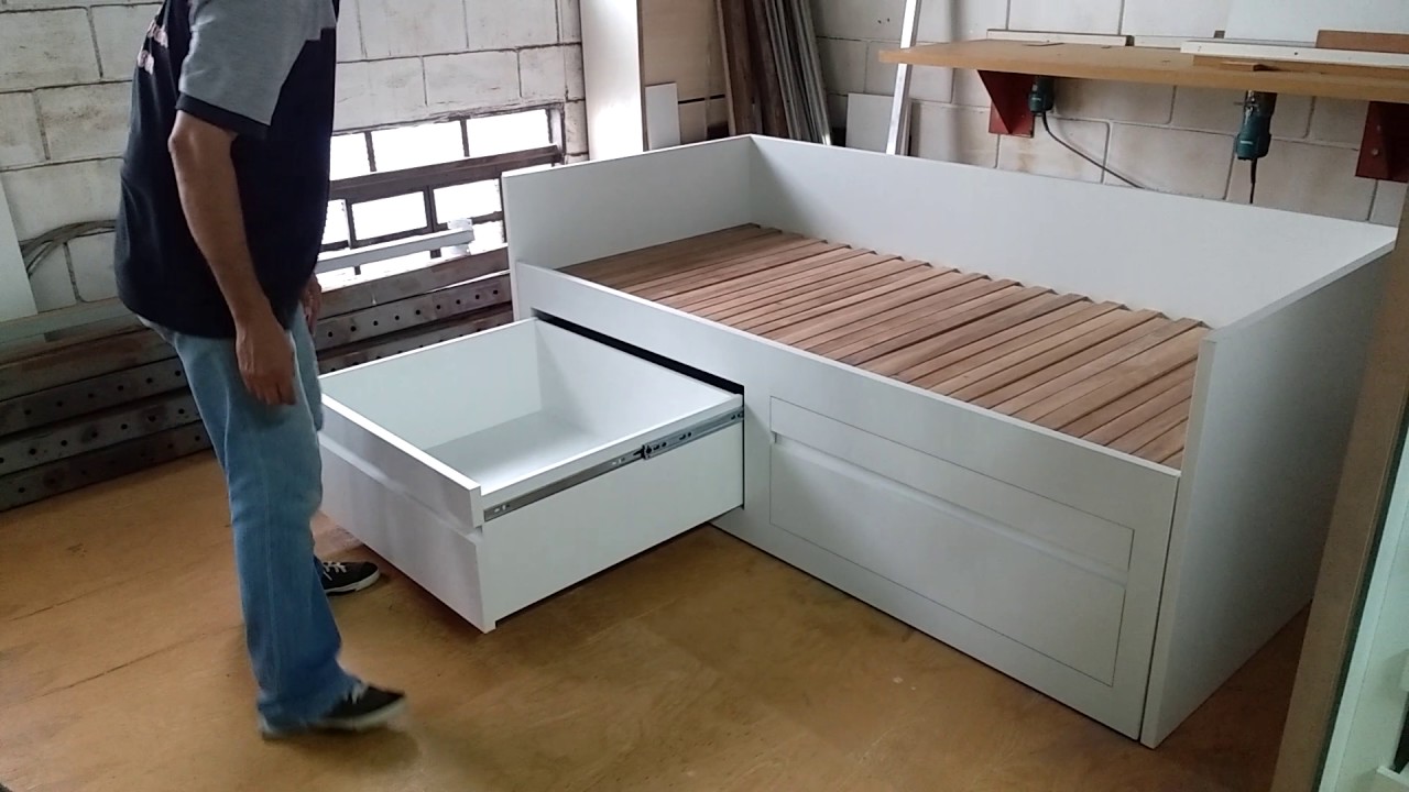 Cama de Solteiro que se transforma em Cama de Casal - YouTube