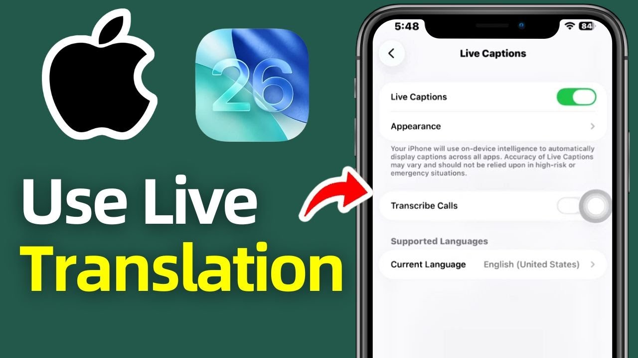 How To Use Live Translation On Ios 26 Youtube