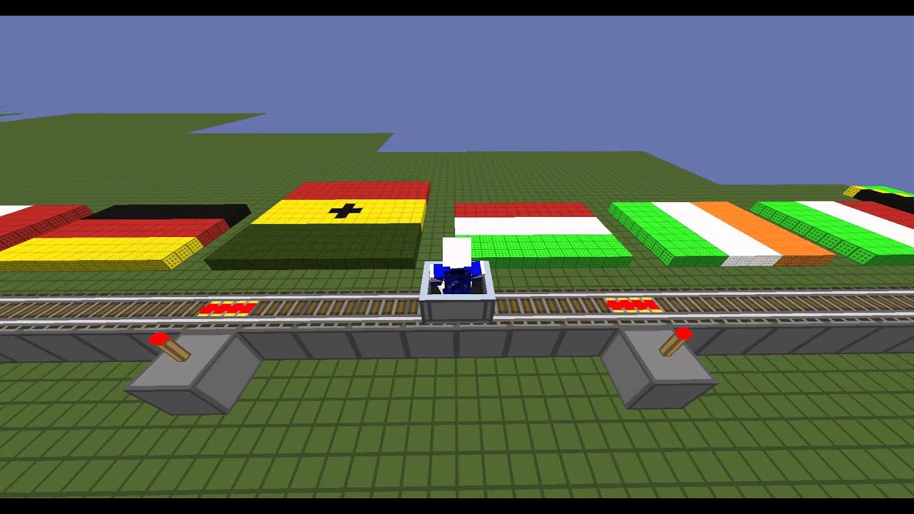 MINECRAFT "Flags of the World" Minecraft Sculptures #2 - YouTube