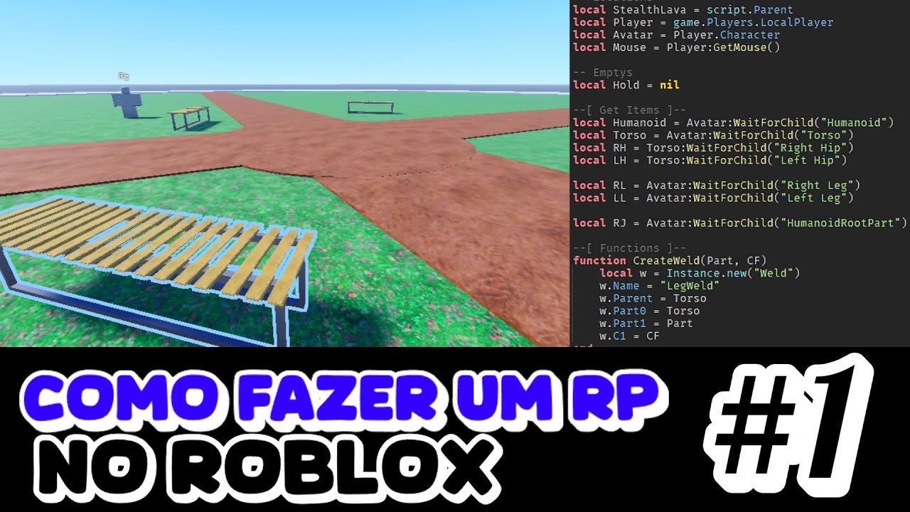 COMO FAZER UM RP NO ROBLOX! Roblox Studio #1 - YouTube