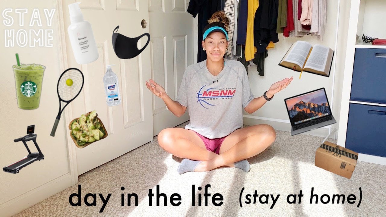 day in the life (stay at home) - YouTube