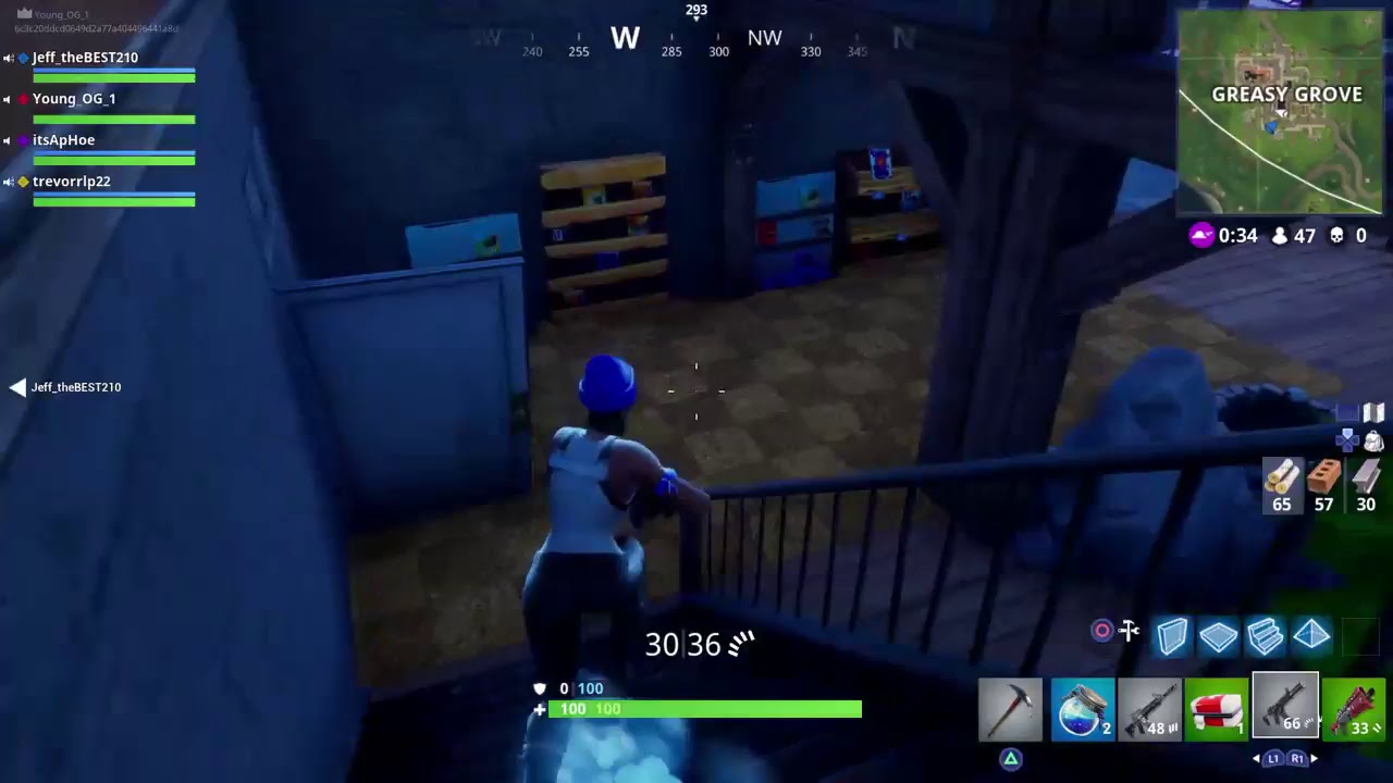 Playing fortnight - YouTube