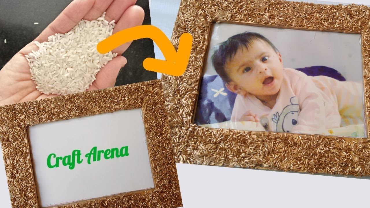 How to make a unique photo frame at home - YouTube