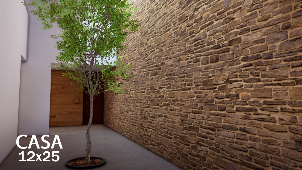 Casa 12x25 metros dos plantas | planos de casas - YouTube