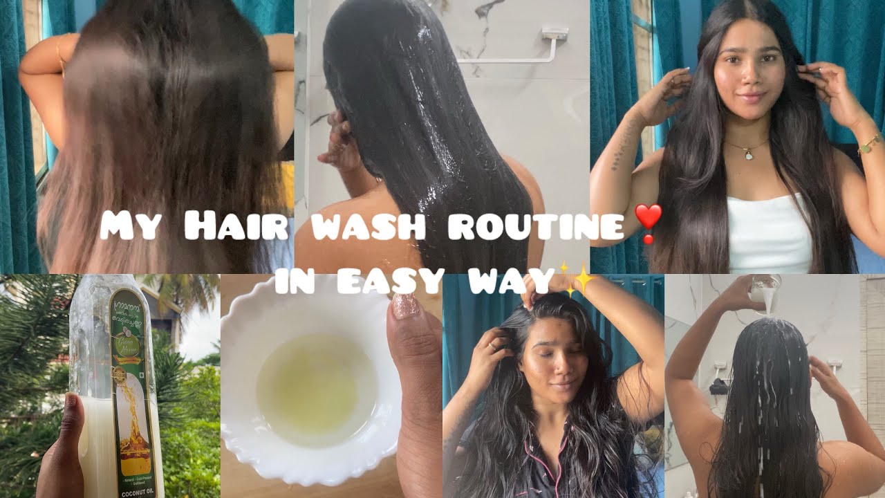 Sunday Hair wash cleaning routine for longhair😊 ️|| Nidhi Chakravarti ...
