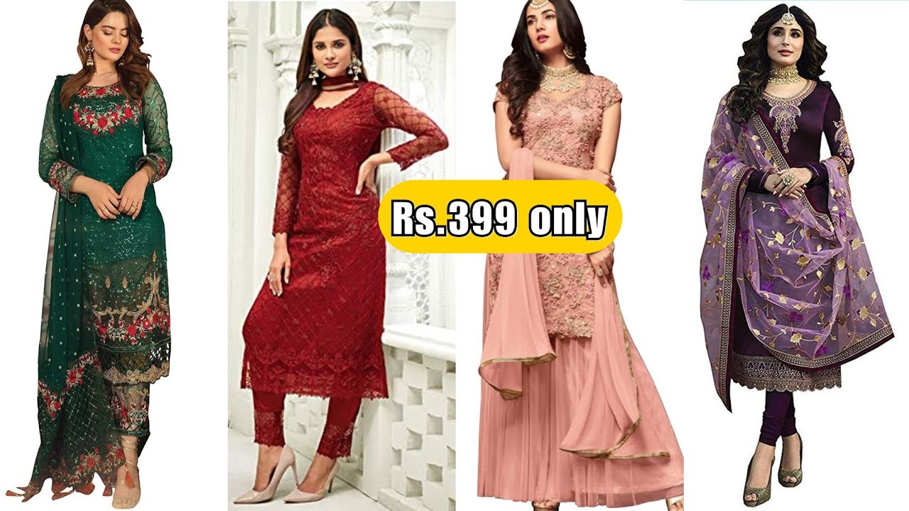 Heavy Embroidered Fancy Suits For Women || DESIGNER SUIT 2021 - YouTube