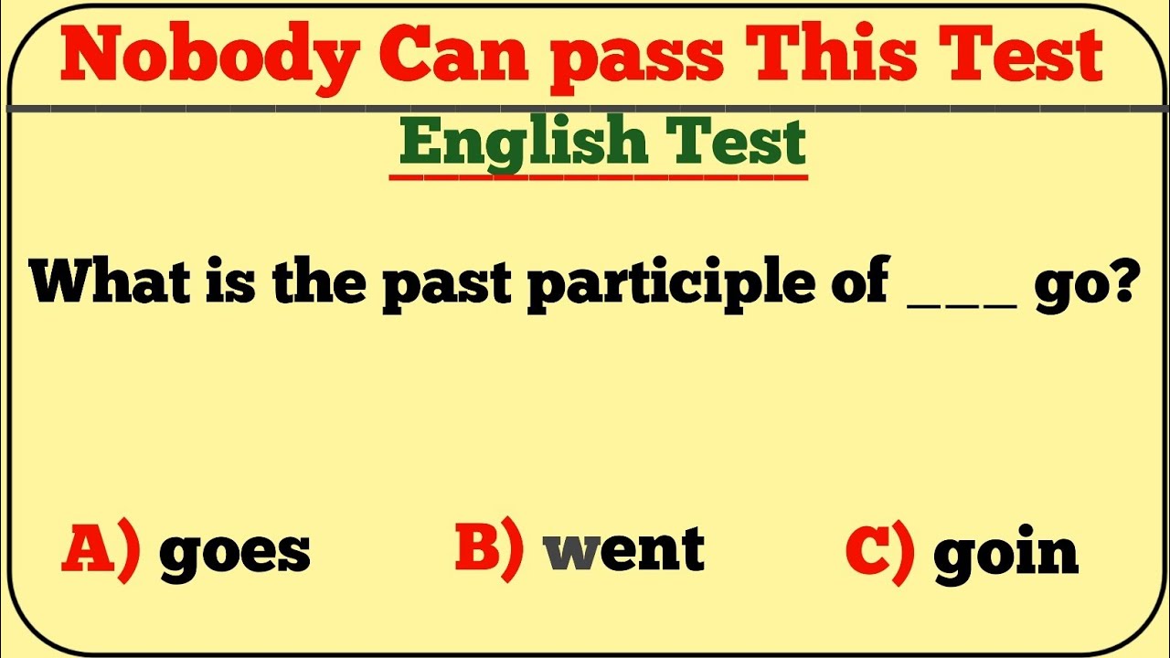 Mixed English Grammar test: Most senior Can't Pass this Test - YouTube