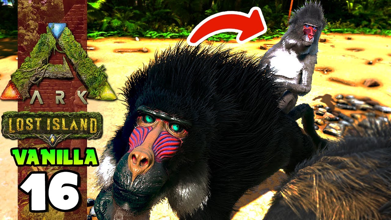 NASCIMENDO DO PRIMEIRO BEBÊ DINOPITHECUS !!! ARK: LOST ISLAND (VANILLA ...