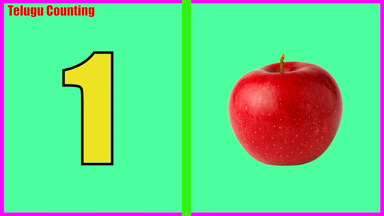 1 to 20 numbers counting in telugu//telugu number learning//numbers ...