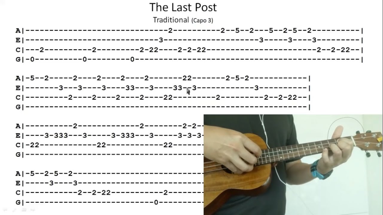 The Last Post ukulele tutorial and tab (easy version) - YouTube