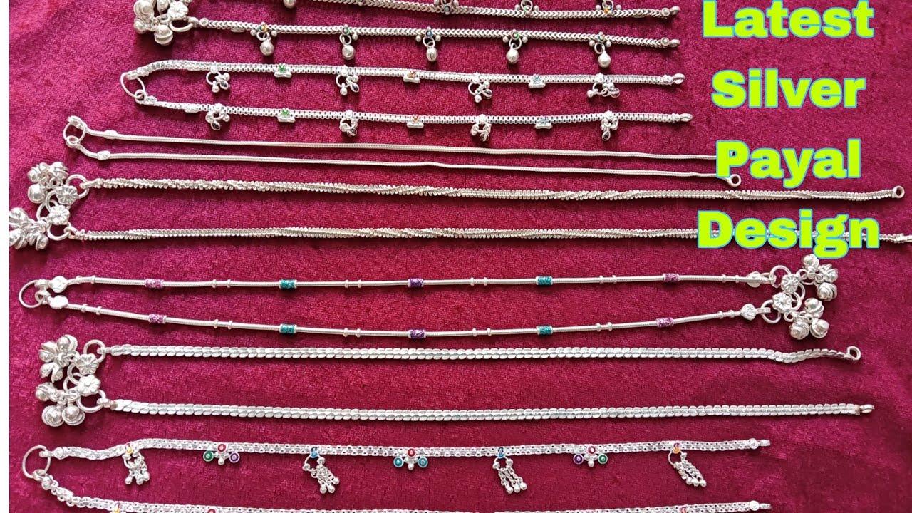 Latest Silver Payal Design Fancy Light weight Silver Payal Design with ...