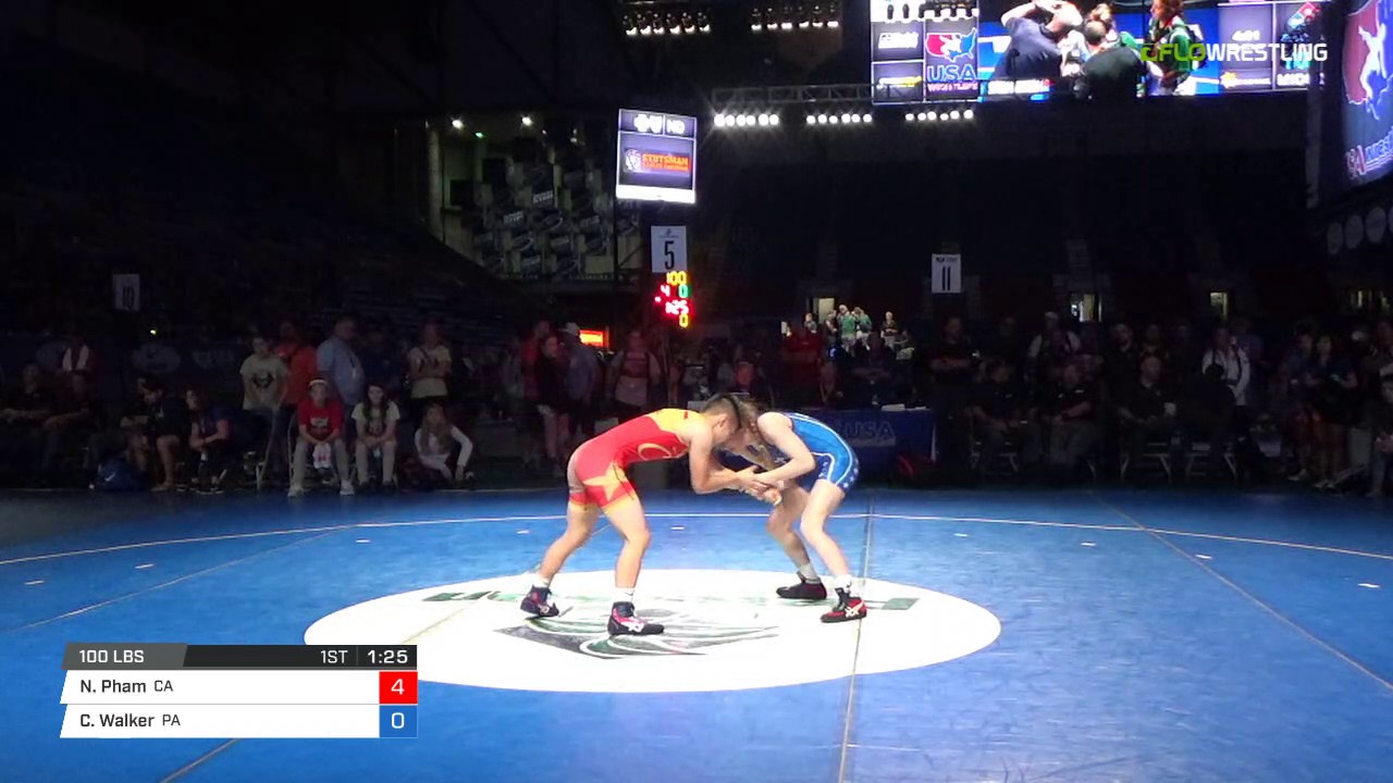 Junior WM 100 5th Place - Nina Pham (CA) vs. Caitlyn Walker (PA) - YouTube