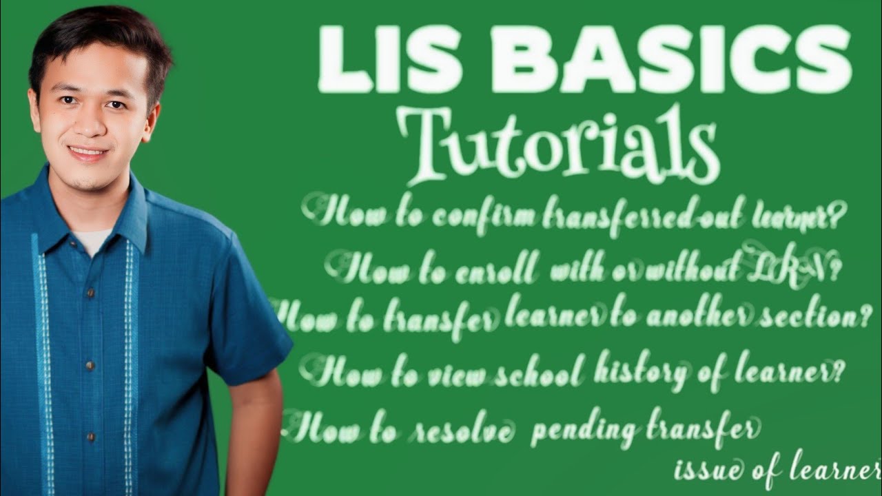 How to Confirm Transferred-out Learner in LIS and more | Tutorials - YouTube