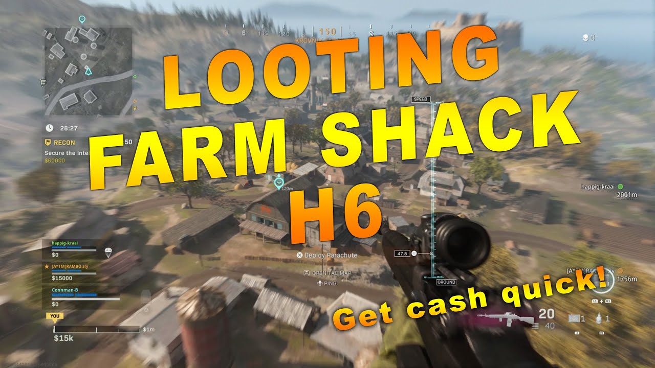 Looting in Warzone - Farm Shack H6 - Bunker codes - YouTube
