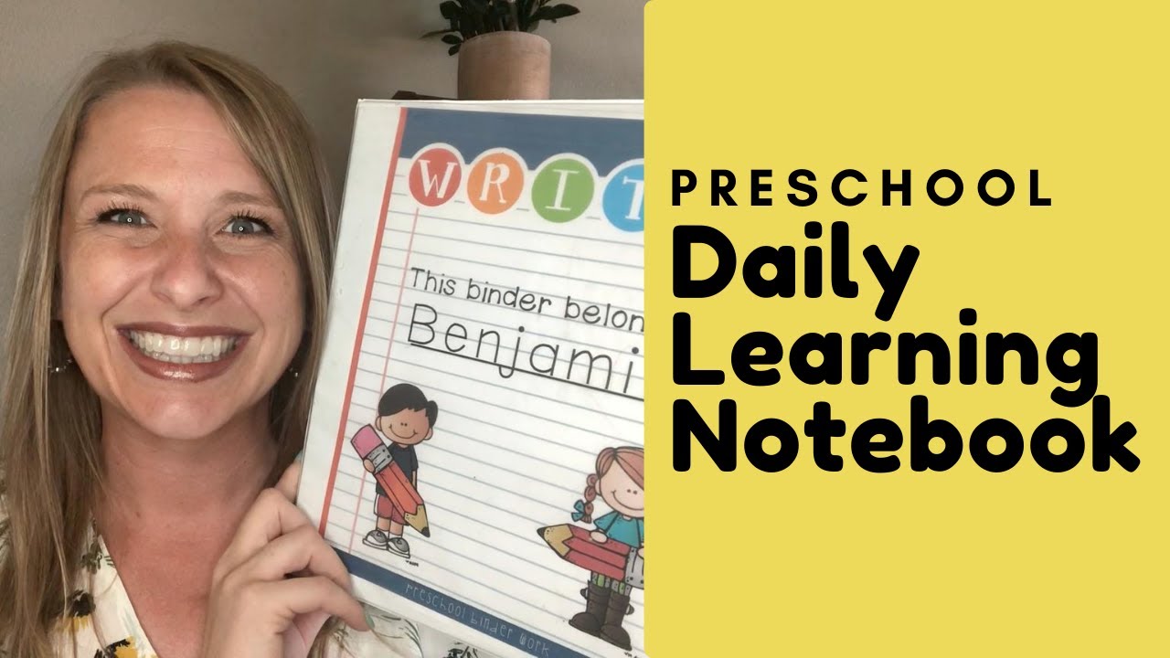 Preschool Daily Learning Notebook - YouTube