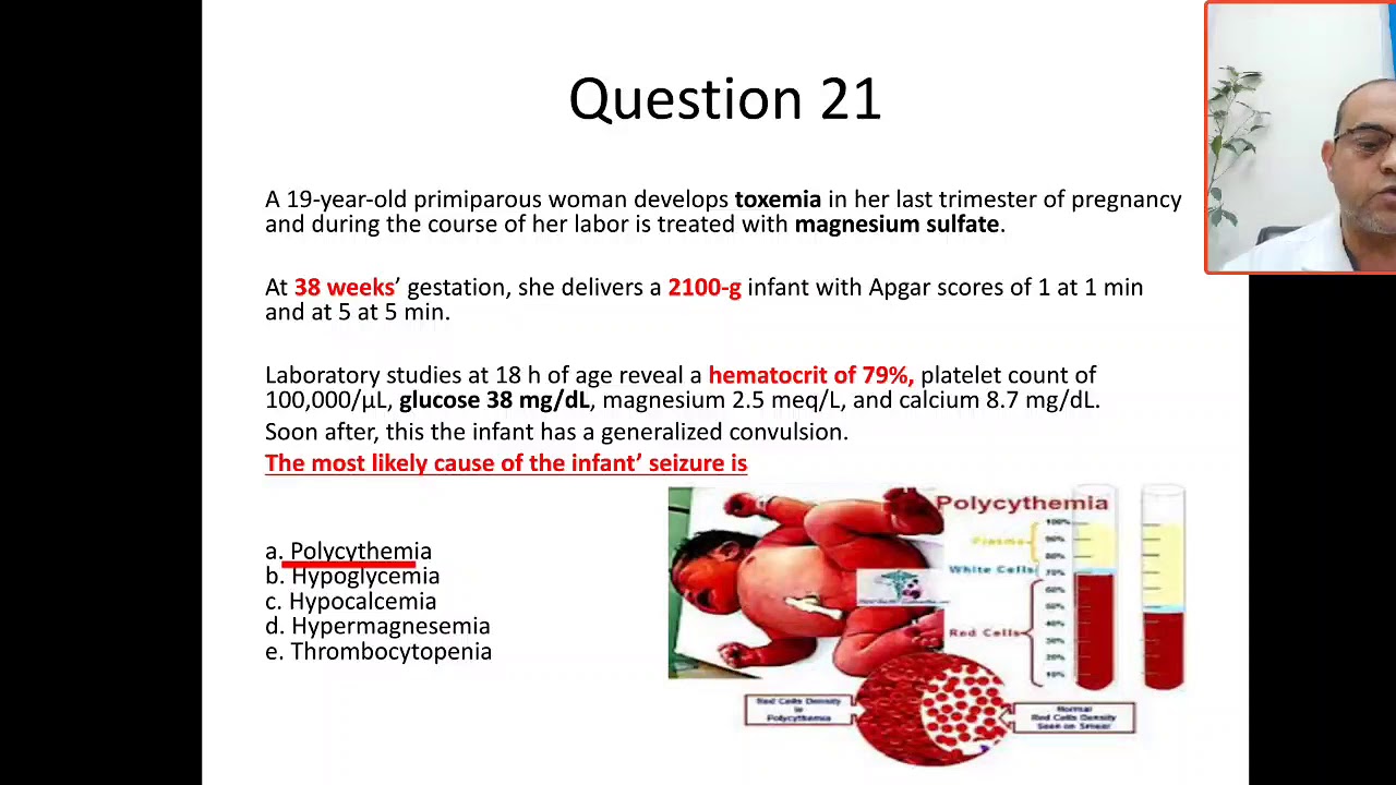 MCQ 21 how to approach for polycythemia? hyperviscosity syndrome ...