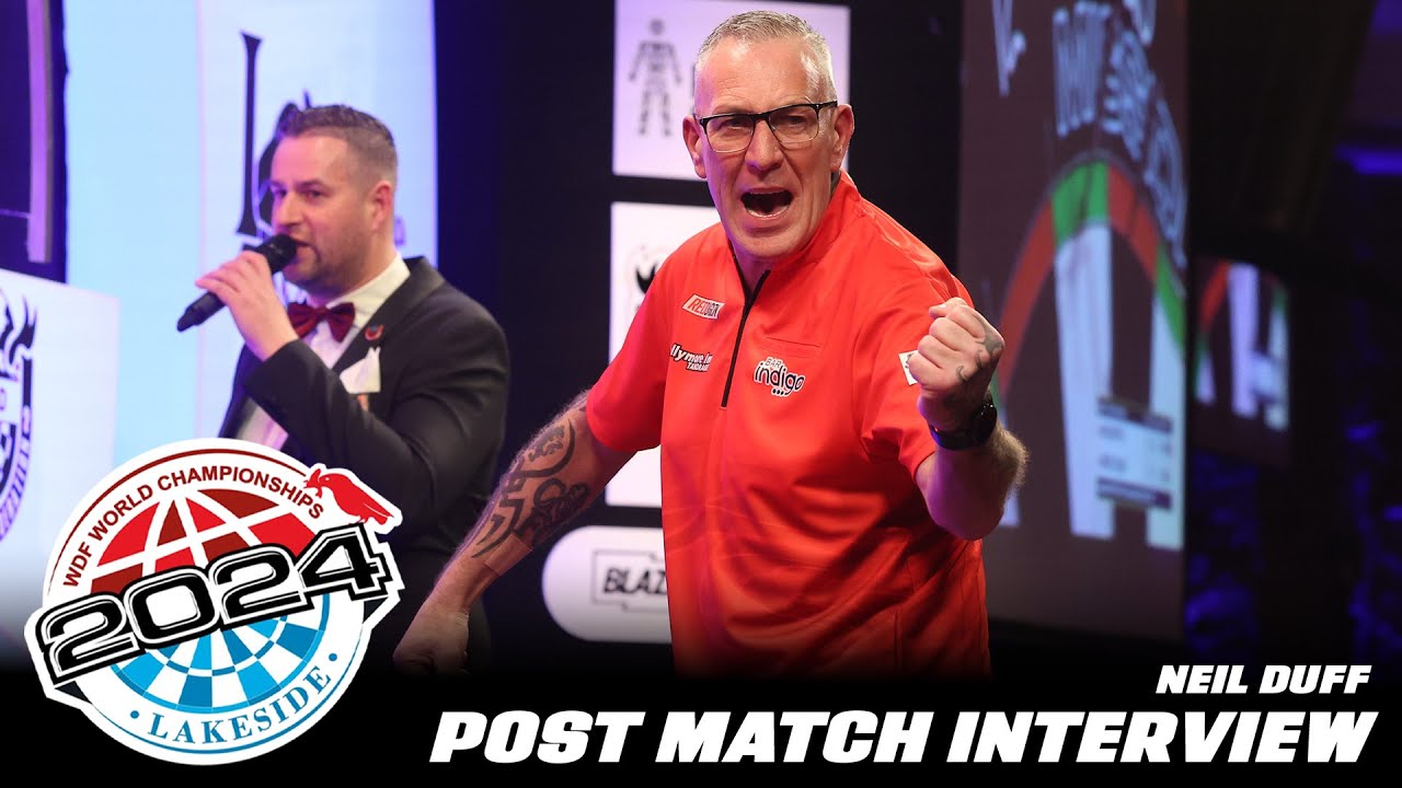 Neil Duff vs Reece Colley | Post match interview #Lakeside2024 - YouTube