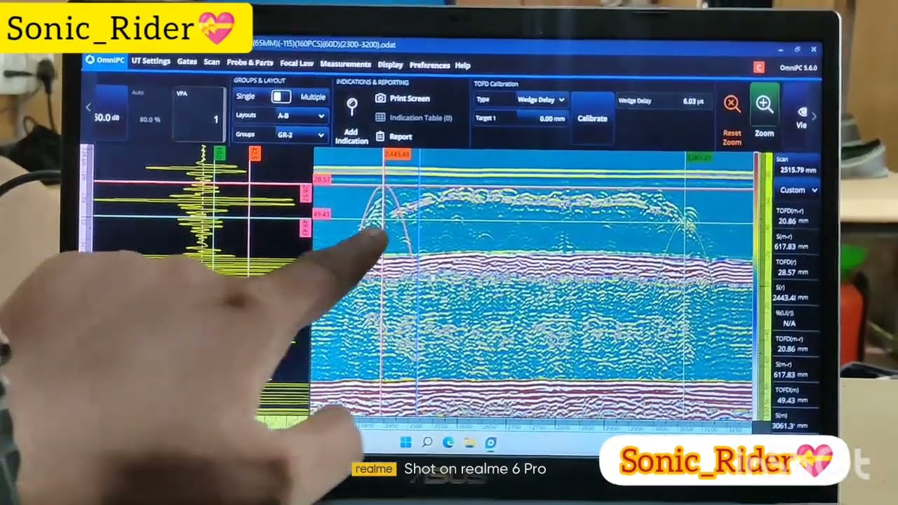 Tofd(Time of Flight diffraction) Image interpretation. - YouTube