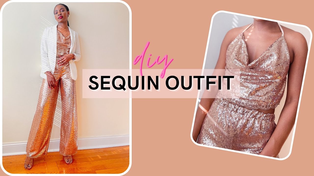 DIY Sequin Two Piece Tutorial - YouTube