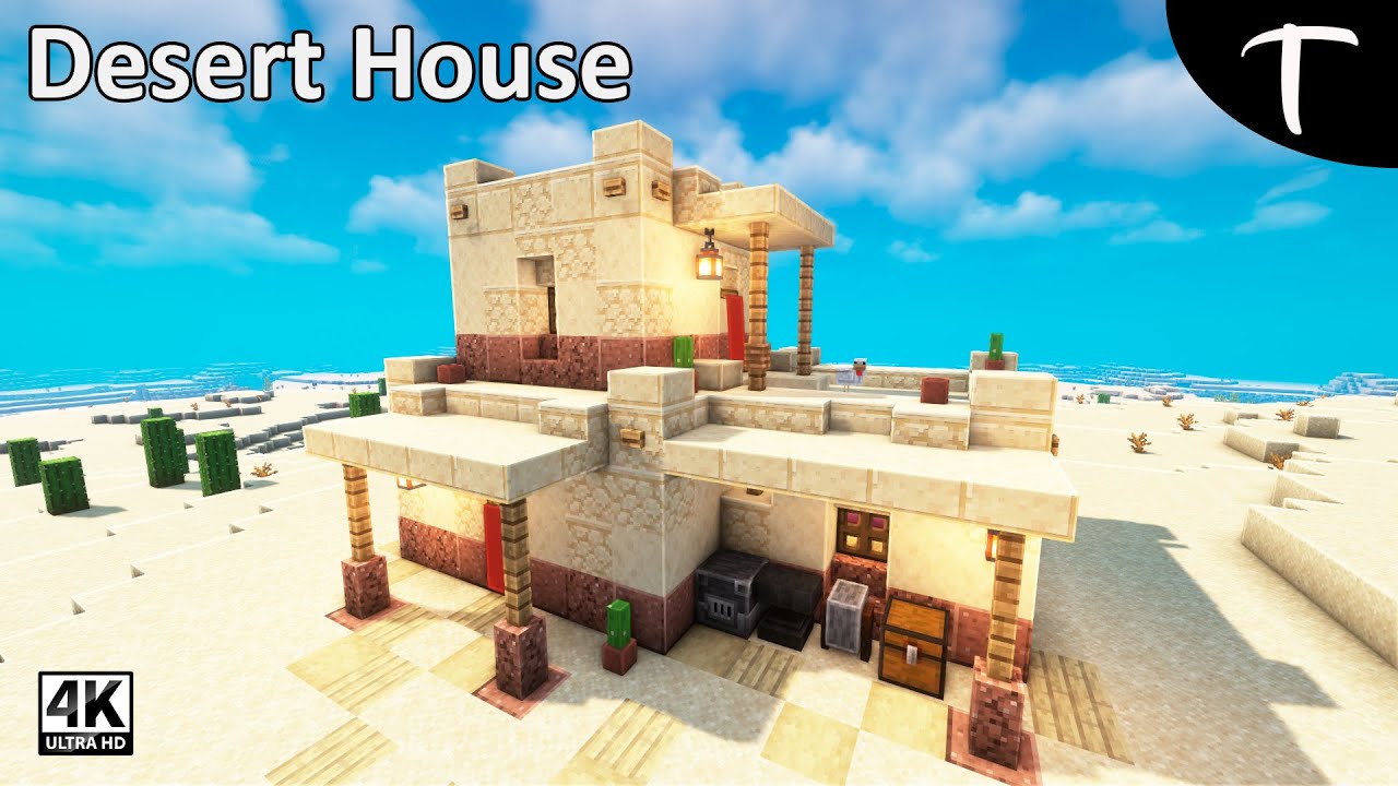 Minecraft Desert House Tutorial [How to Build] - YouTube