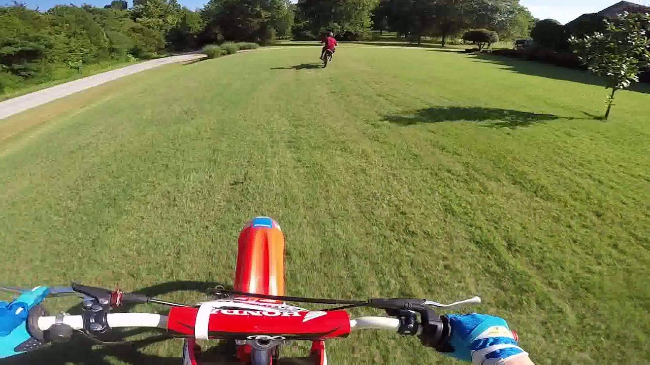 Highly Modded CRF100F and Stock CRF100F Riding - YouTube