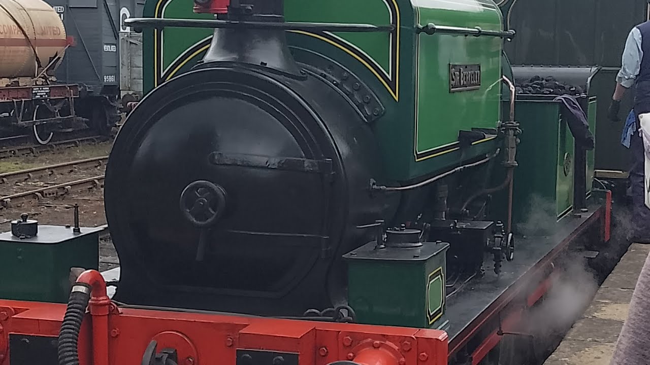 Riding Sir Berkeley on the rail tour in Beamish - YouTube