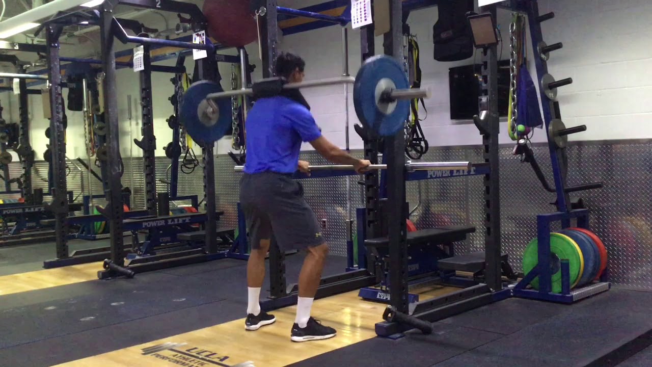 SSB Hand Assisted Squat - YouTube