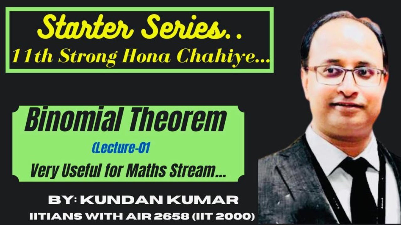 Binomial expansion for positive index & Middle Term in Binomial Theorem ...