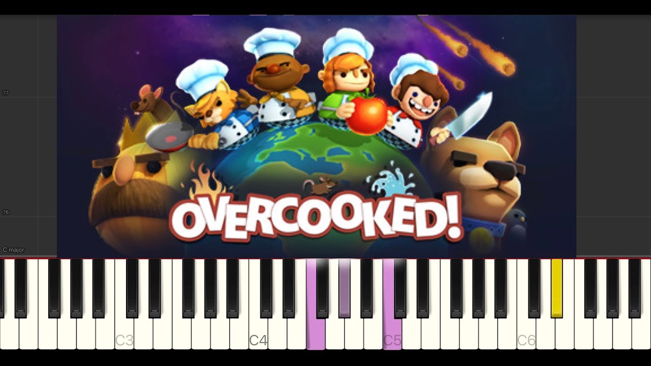 OVERCOOKED Menu Music - PIANO TUTORIAL - YouTube