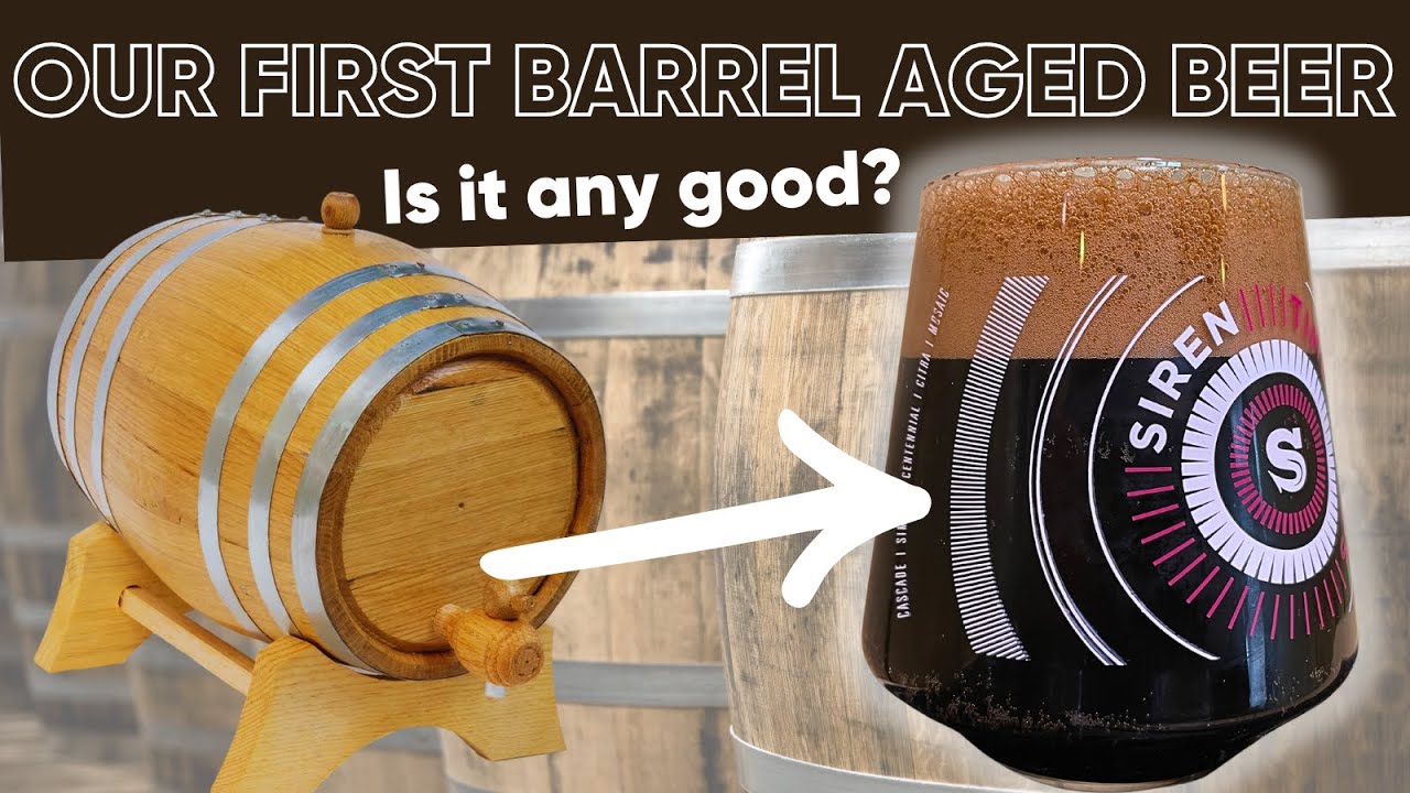 Our First Barrel Aged Beer - YouTube