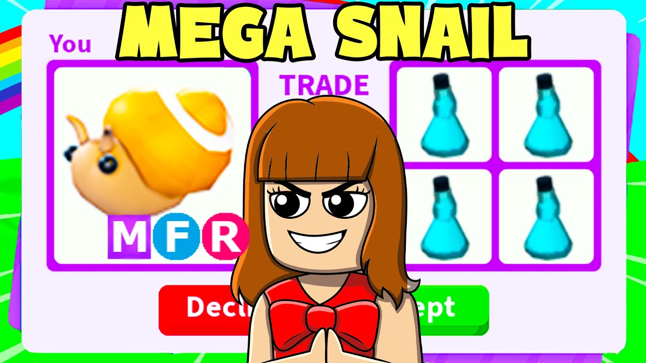 I Traded Mega Snail (Adopt me) - YouTube